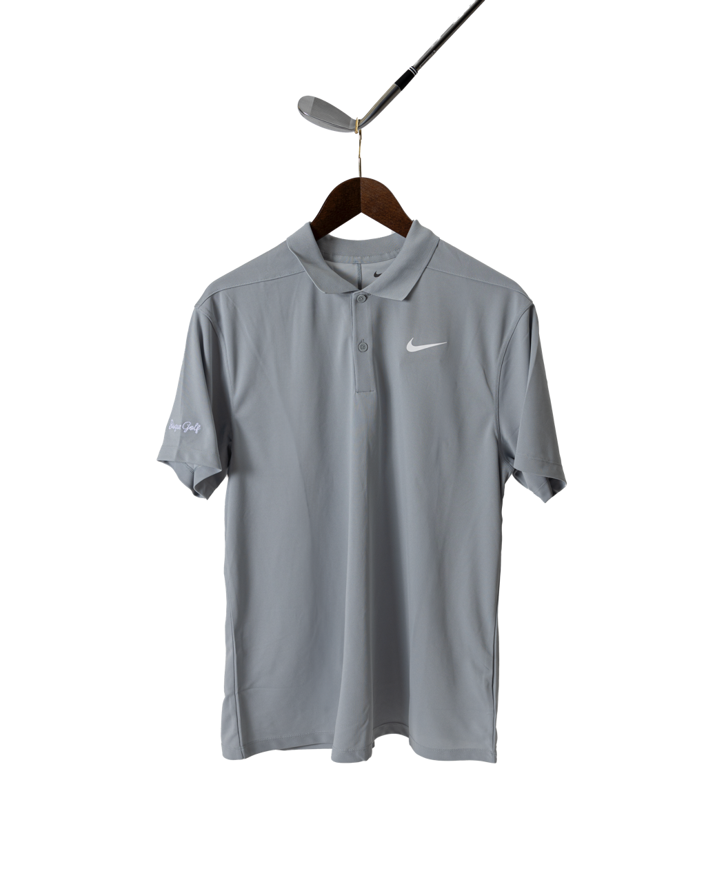 Nike Dri-FIT Victory Polo with Bisque Logo - Grey – Bisque Golf