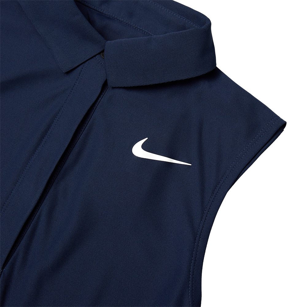 Nike Womens Dri-FIT ADV Tour Polo Sleeveless Navy