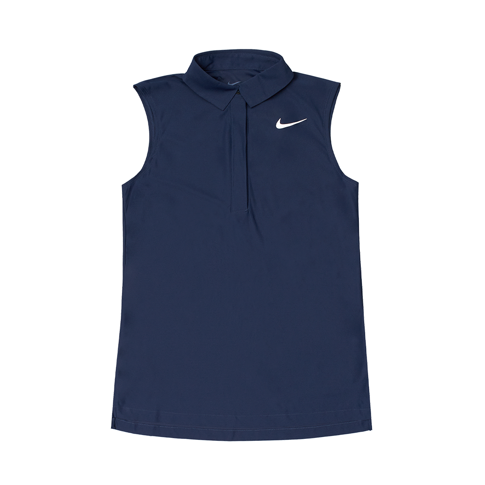 Nike Womens Dri-FIT ADV Tour Polo Sleeveless Navy