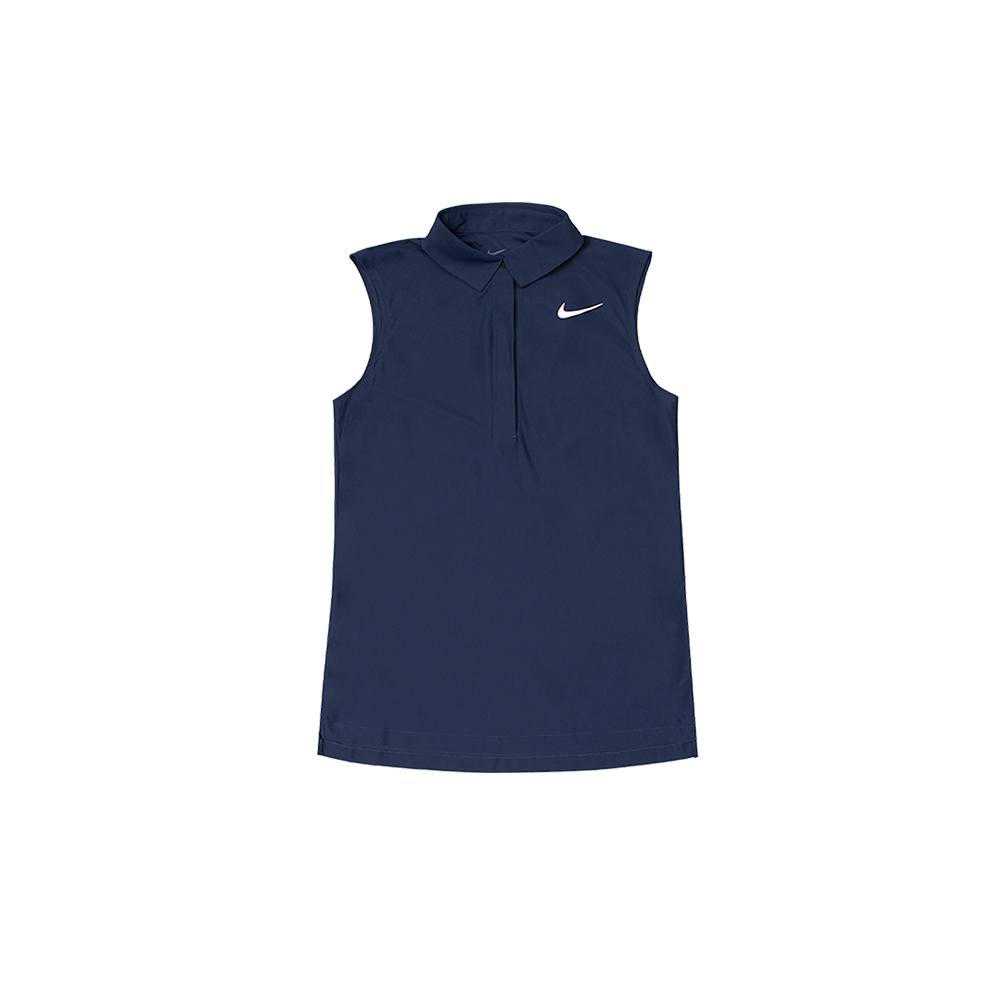 Nike Womens Dri-FIT ADV Tour Polo Sleeveless Navy – Bisque Golf